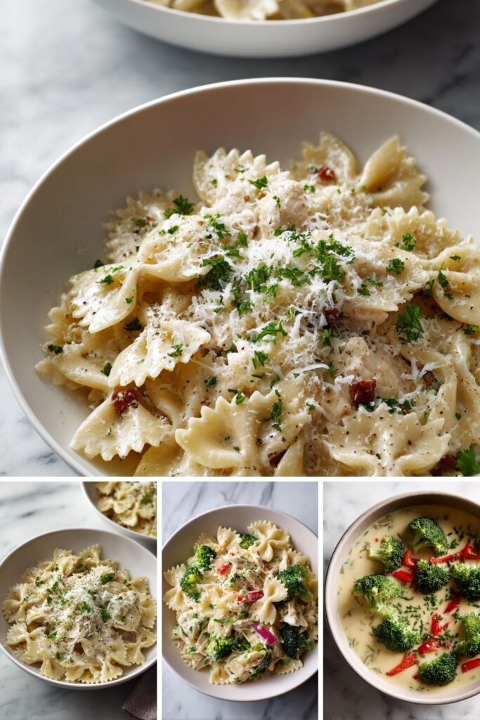 Chicken Bow Tie Pasta Recipe - Lulu's Copycats