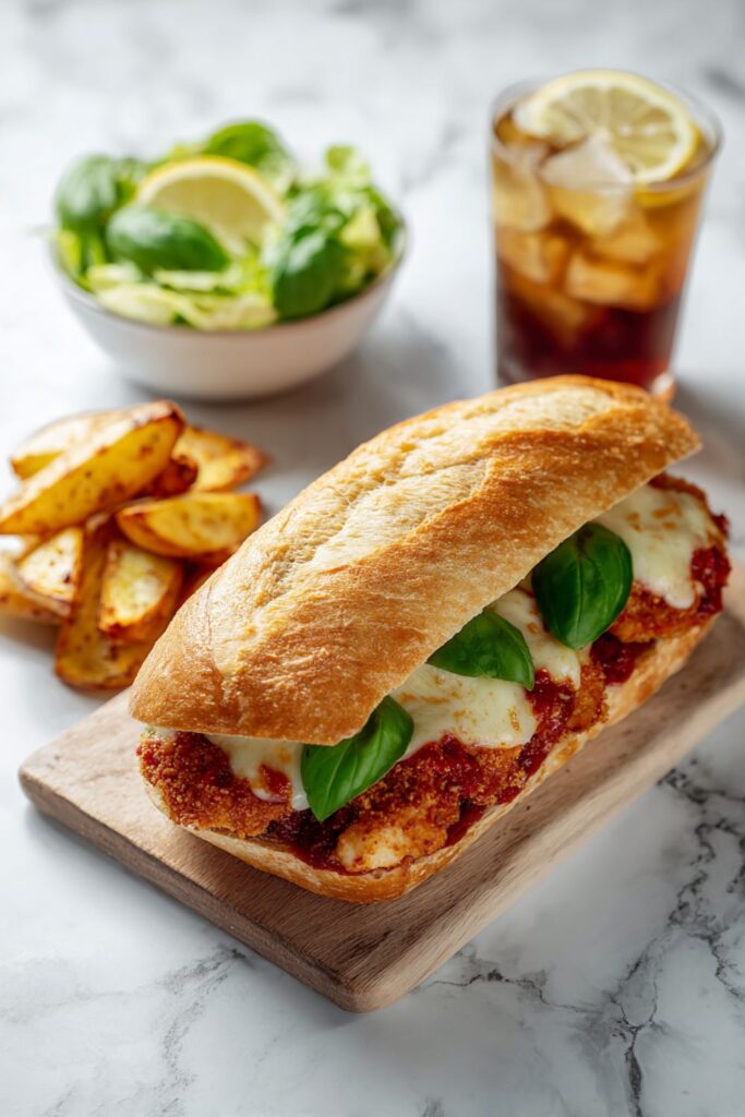 Chicken Parmesan Sandwich Recipe - Lulu's Copycats
