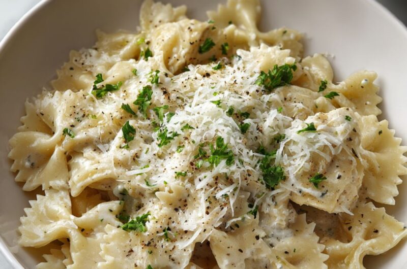 Chicken Bow Tie Pasta Recipe - Lulu's Copycats