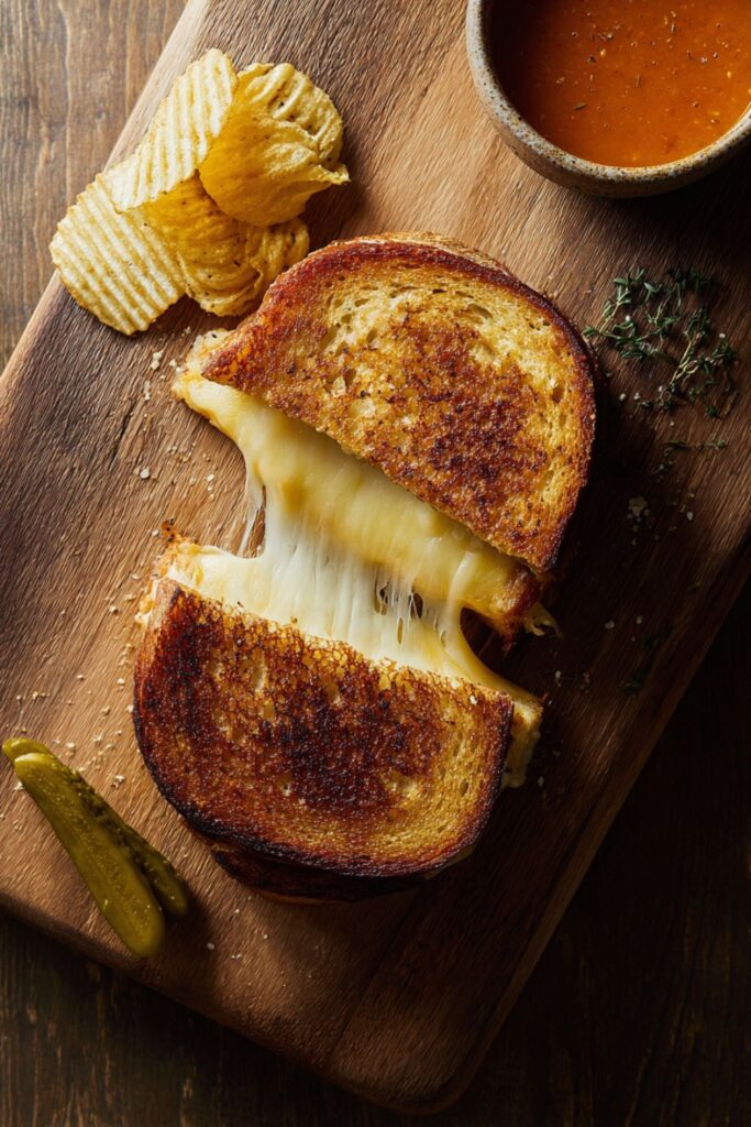 Garlic Butter Grilled Cheese Recipe - Lulu's Copycats