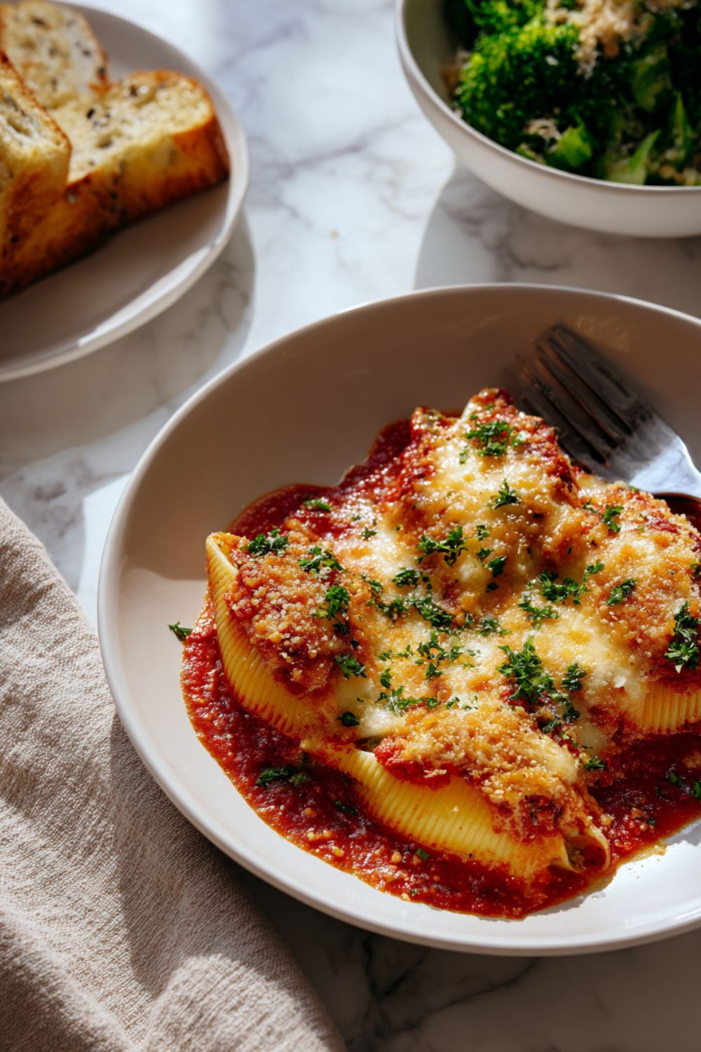 Giant Cheese Stuffed Shells Recipe - Lulu's Copycats