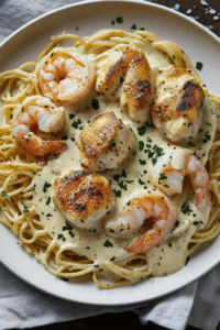 Queensland Chicken and Shrimp Pasta– Easy Outback Steakhouse Copycat ...