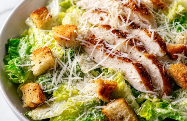 Chicken Caesar Salad Recipe - Lulu's Copycats