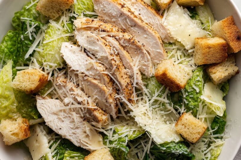 Chicken Caesar Salad Recipe - Lulu's Copycats