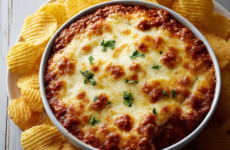 Lasagna Dip and Pasta Chips Recipe - Lulu's Copycats