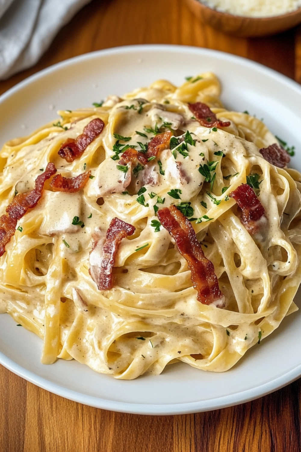 Chicken Carbonara – Easy Cheesecake Factory Copycat - Lulu's Copycats