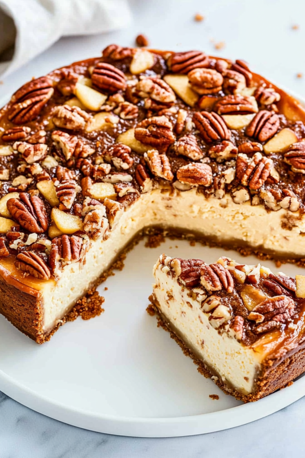 Apple Praline Cheesecake – Easy Olive Garden Copycat - Lulu's Copycats