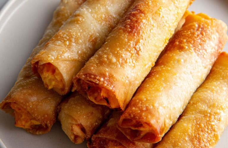 Buffalo Chicken Egg Rolls Recipe - Lulu's Copycats