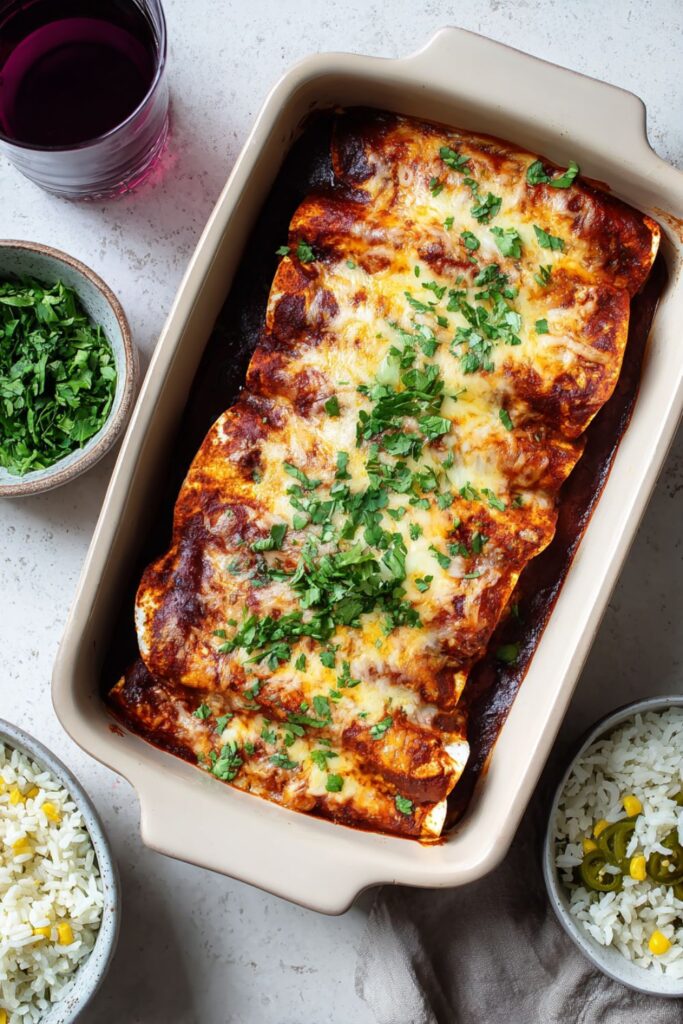 Chicken Enchiladas Recipe - Lulu's Copycats