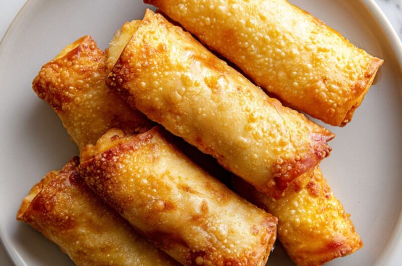 Buffalo Chicken Egg Rolls Recipe - Lulu's Copycats