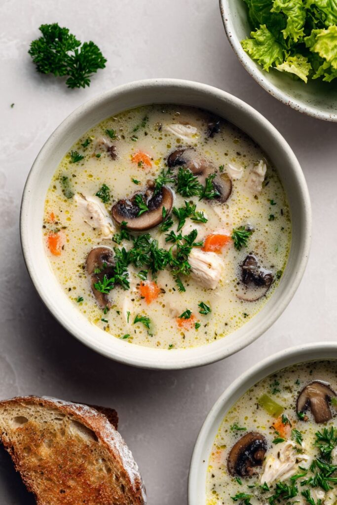 Chicken Mushroom Soup Recipe - Lulu's Copycats