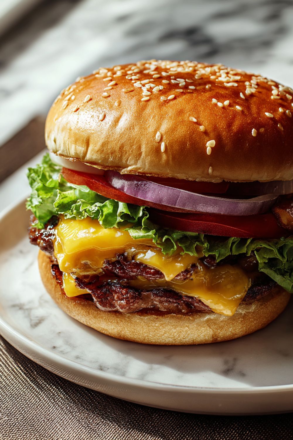 Triple Cheeseburger Recipe - Lulu's Copycats