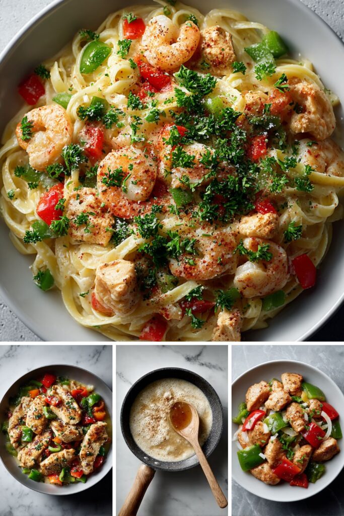 Cajun Jambalaya Pasta Recipe - Lulu's Copycats