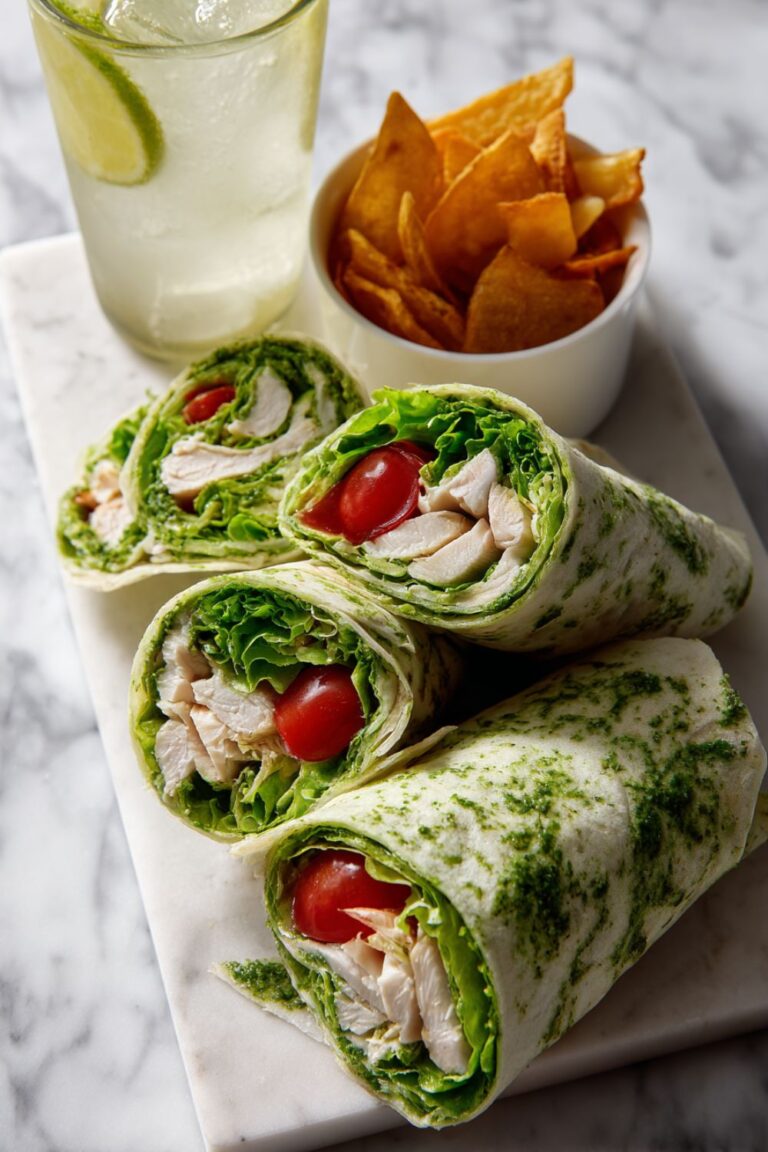 Chicken Pesto Wrap Recipe - Lulu's Copycats