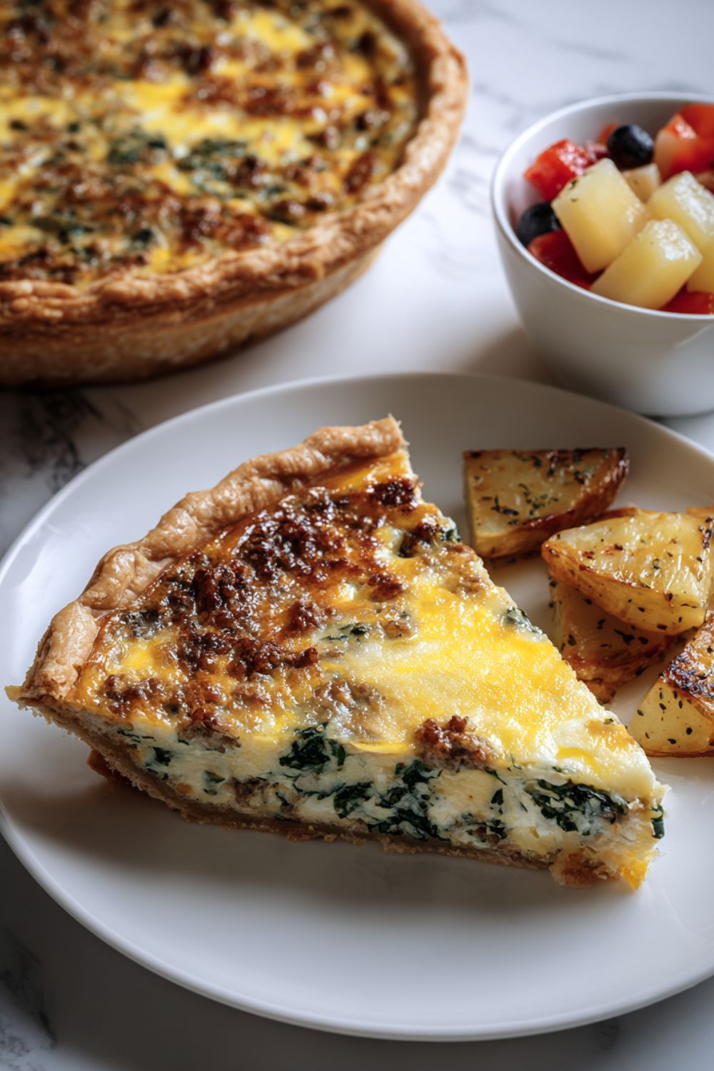 Country Sausage Quiche Recipe - Lulu's Copycats