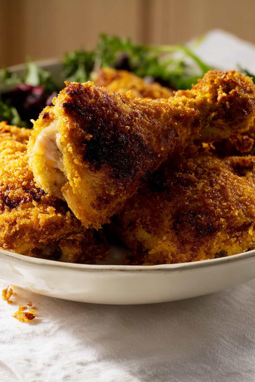 Cornbread Crusted Chicken Recipe - Lulu's Copycats