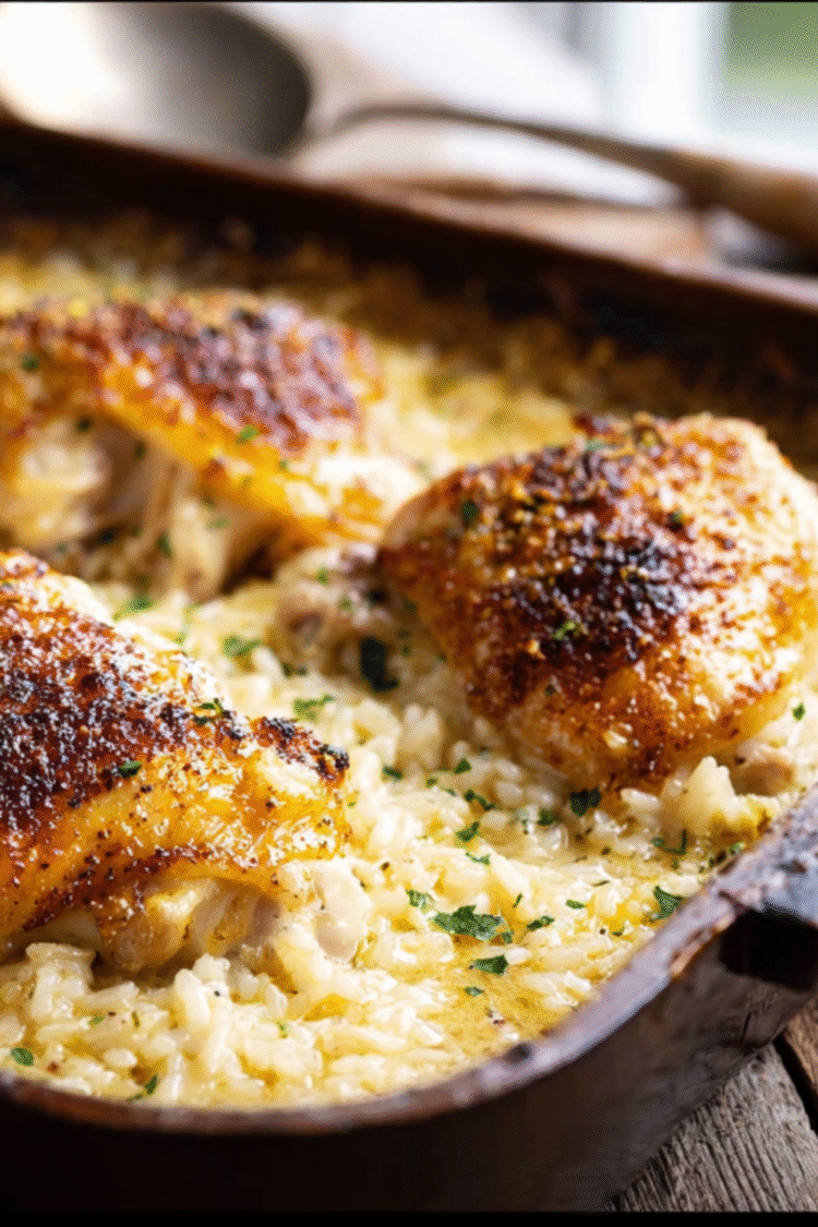 Buttermilk Chicken and Rice Casserole Recipe - Lulu's Copycats