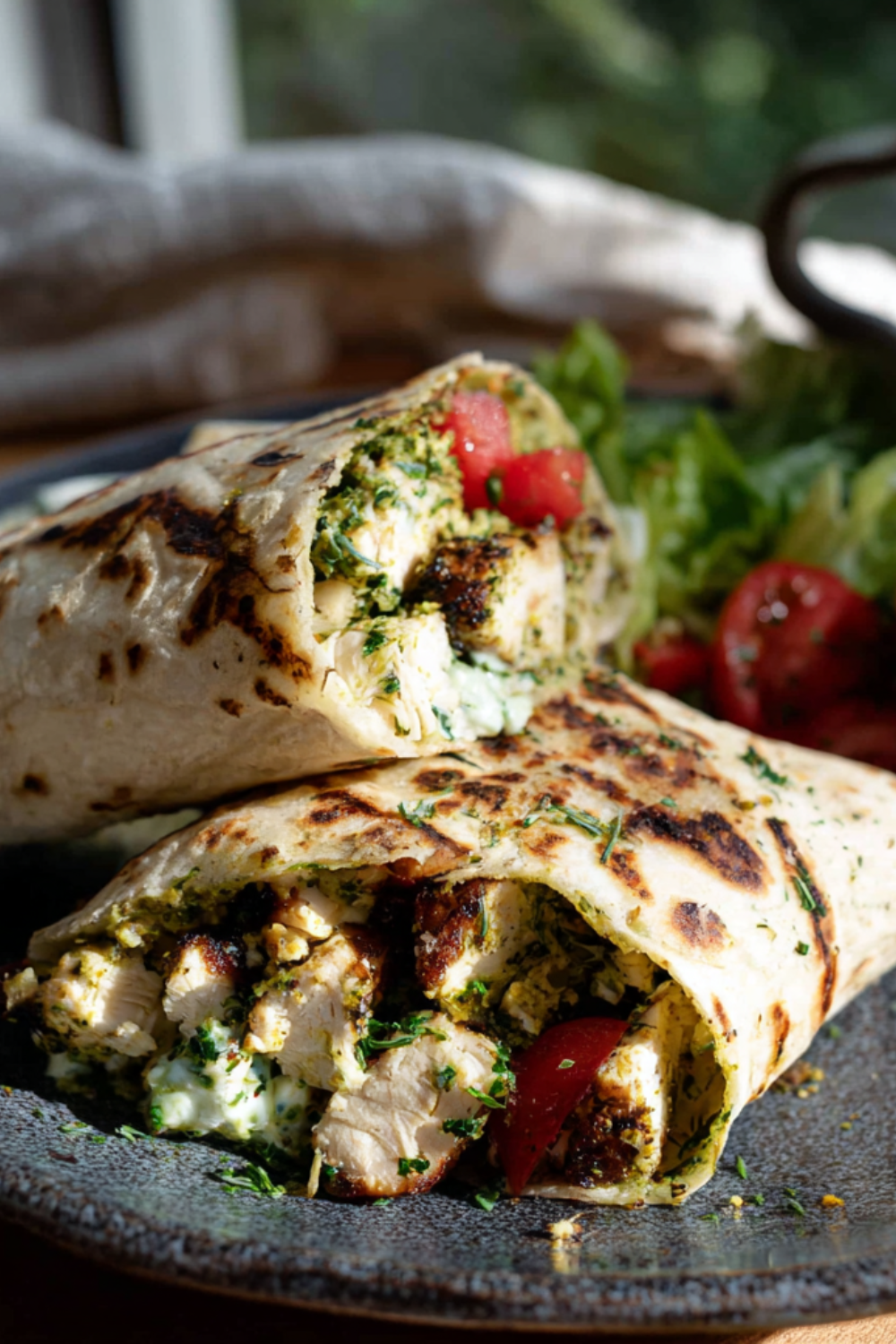 Chicken Pesto Wrap Recipe - Lulu's Copycats
