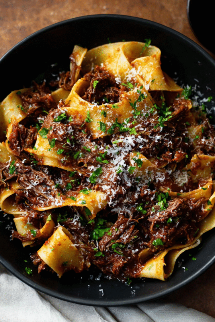 Braised Short Ribs Pasta Recipe - Lulu's Copycats