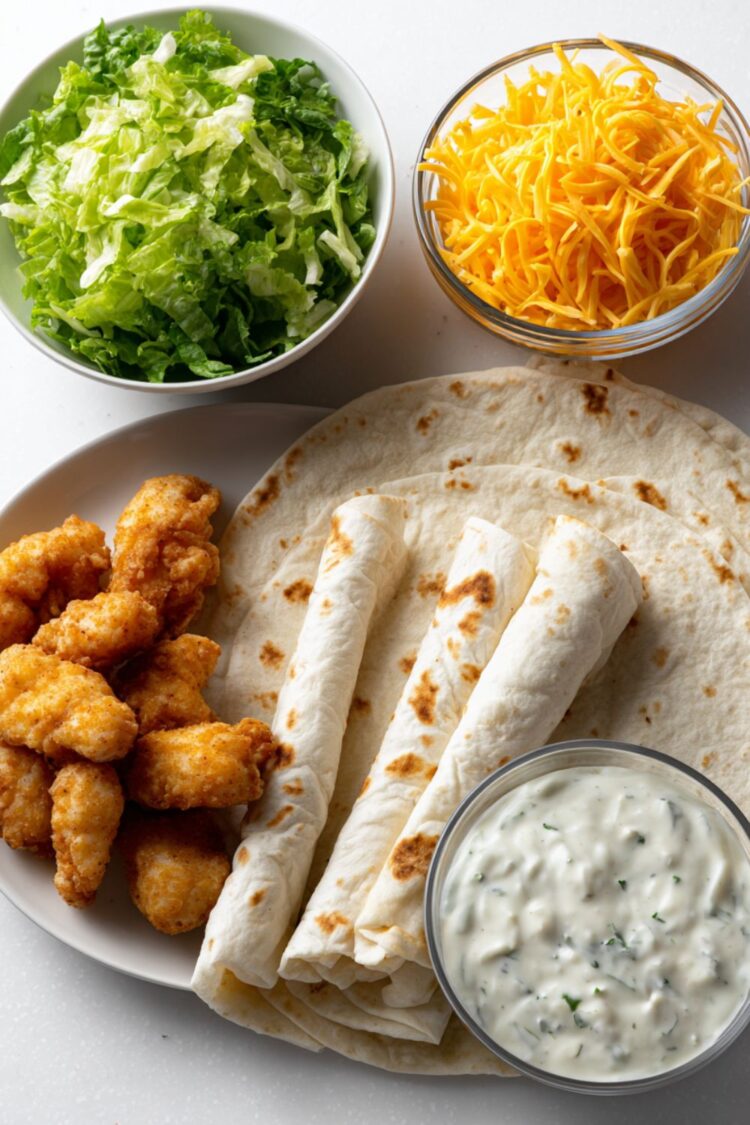 Ranch Chicken Snack Wrap Recipe - Lulu's Copycats