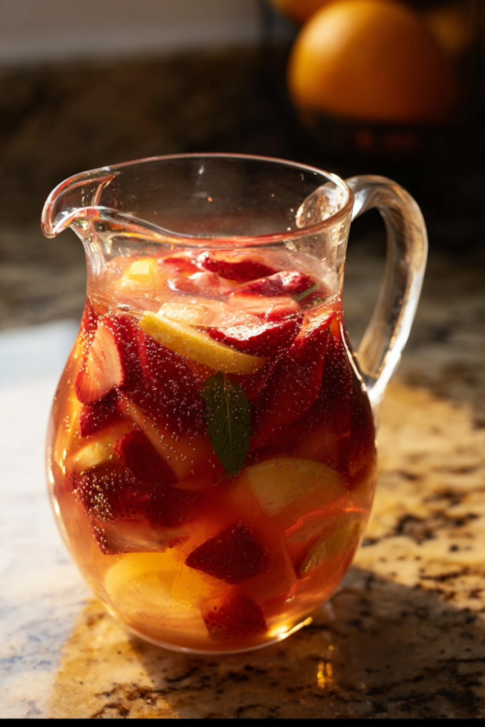Strawberry Peach Sangria Recipe - Lulu's Copycats