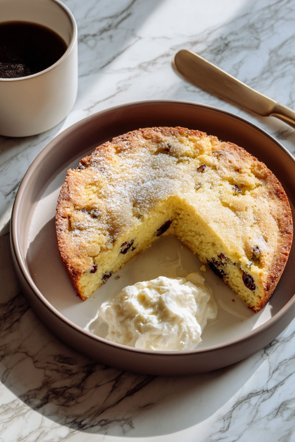 Cranberry Cornmeal Cake Recipe - Lulu's Copycats
