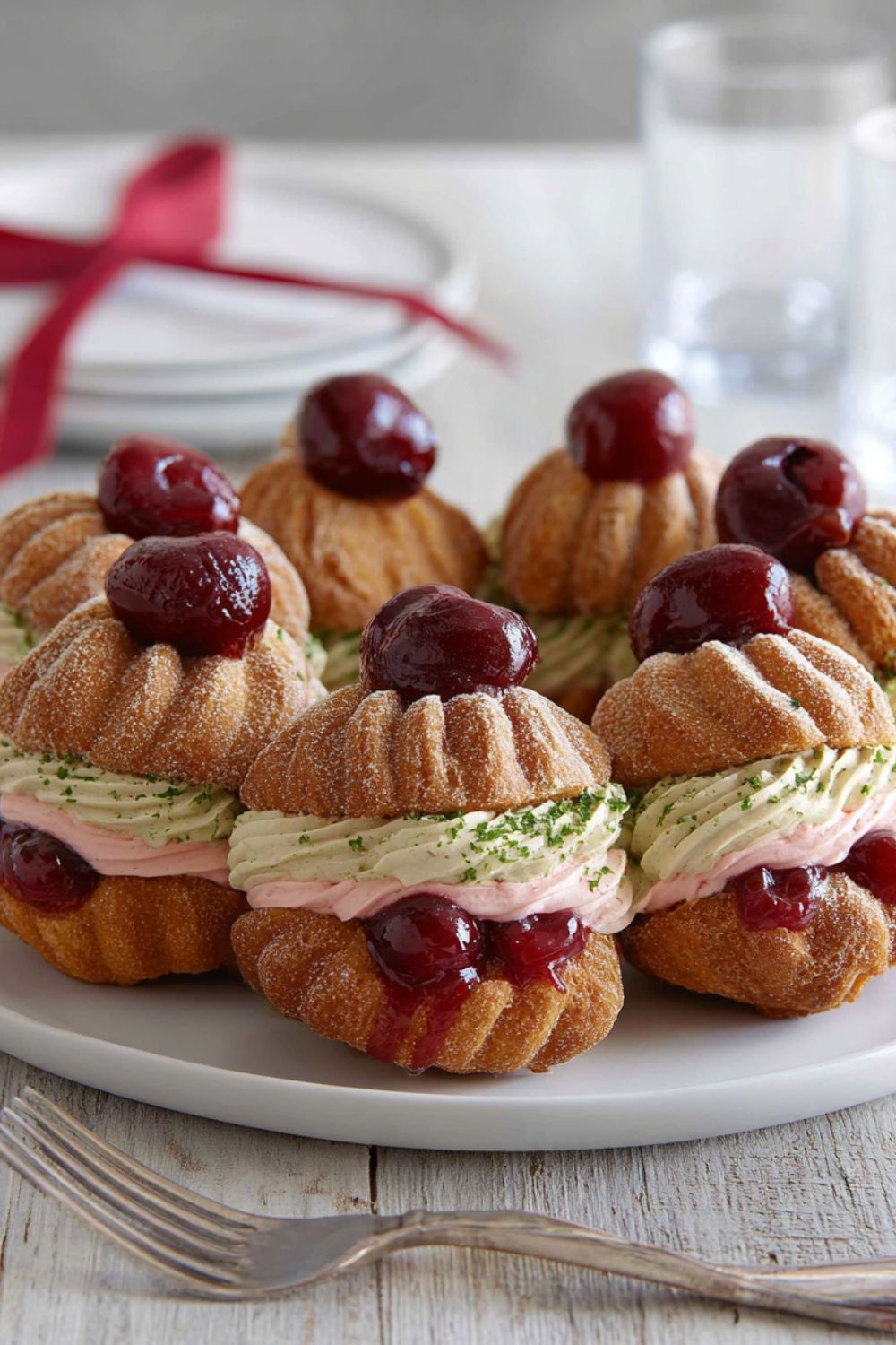 Madeleine Wreath with Sour Cherry Mousse Recipe - Lulu's Copycats