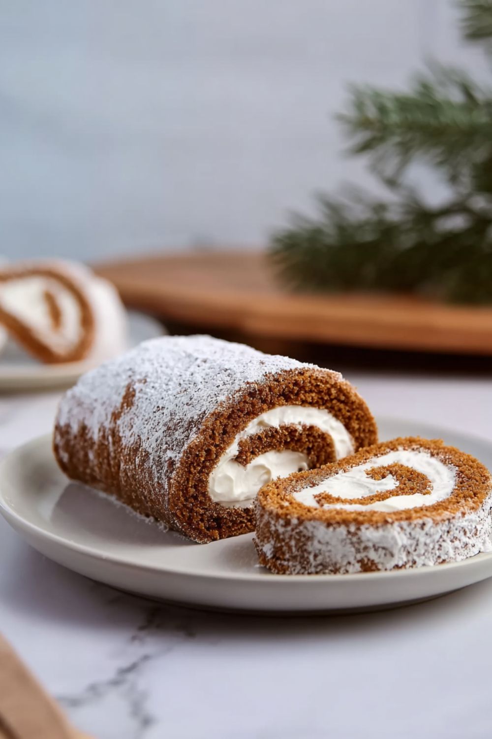 Gingerbread Roulade Cake Recipe - Lulu's Copycats
