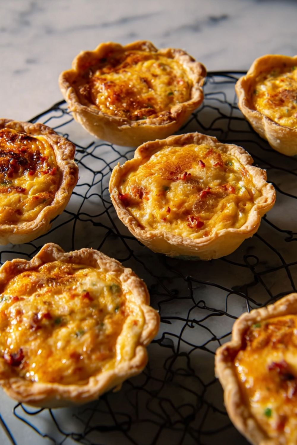 Mini Quiches with Peas and Bacon Recipe - Lulu's Copycats