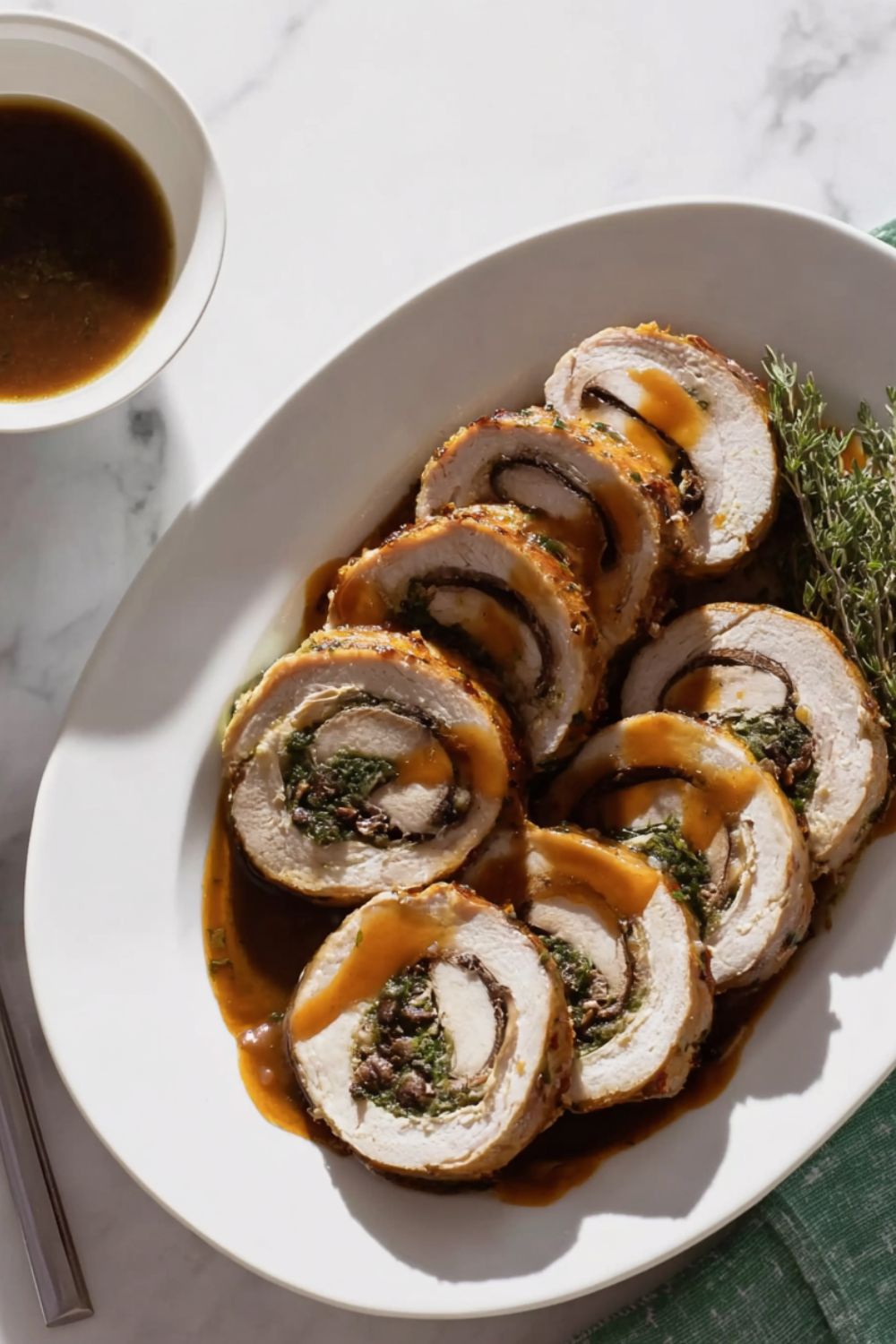 Mushroom-Stuffed Pork Roulade Recipe - Lulu's Copycats