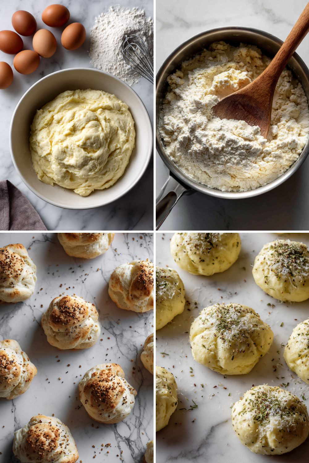 Stuffed Everything Bagel Puffs Recipe - Lulu's Copycats