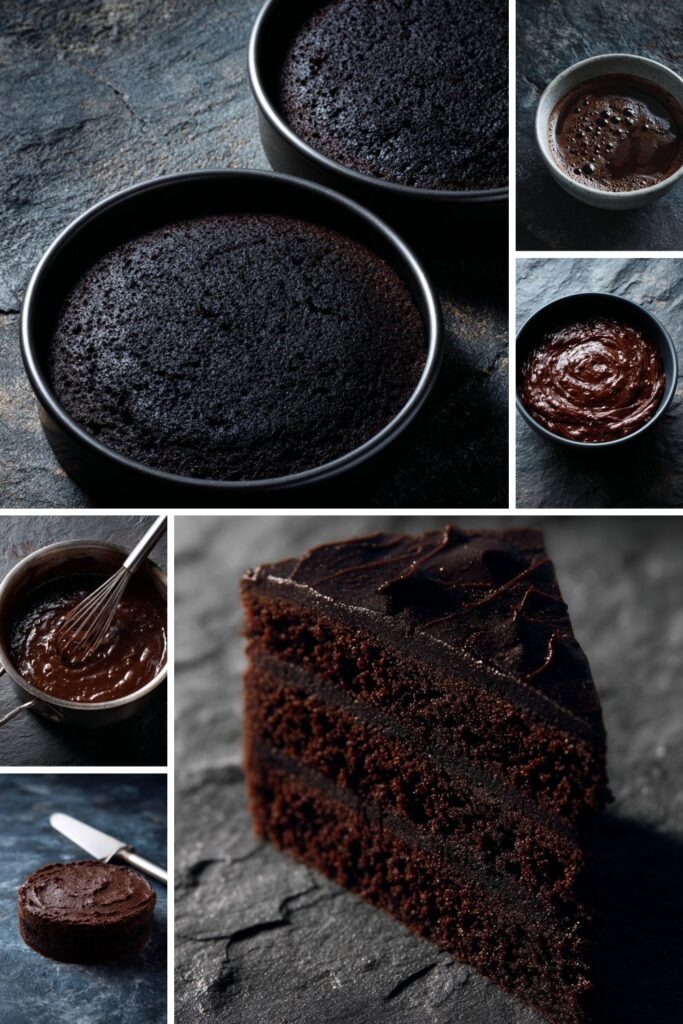 Black Chocolate Cake Recipe - Lulu's Copycats