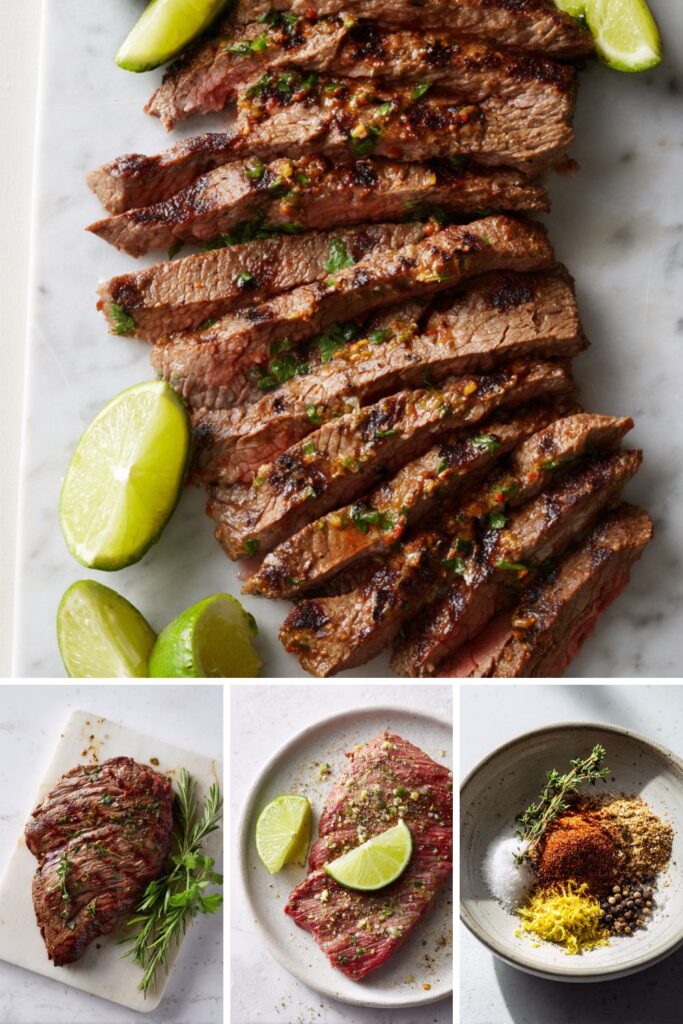 Chili-Lime Flank Steak Recipe - Lulu's Copycats