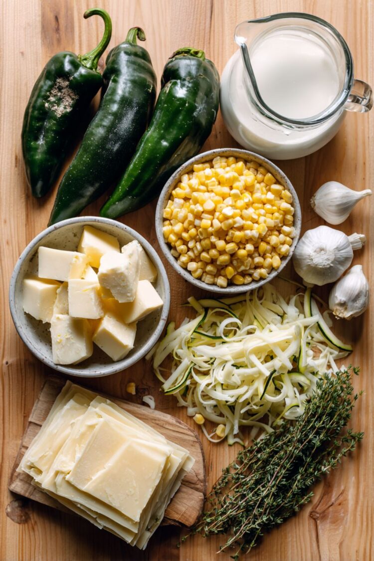 Corn and Poblano Lasagna Recipe - Lulu's Copycats