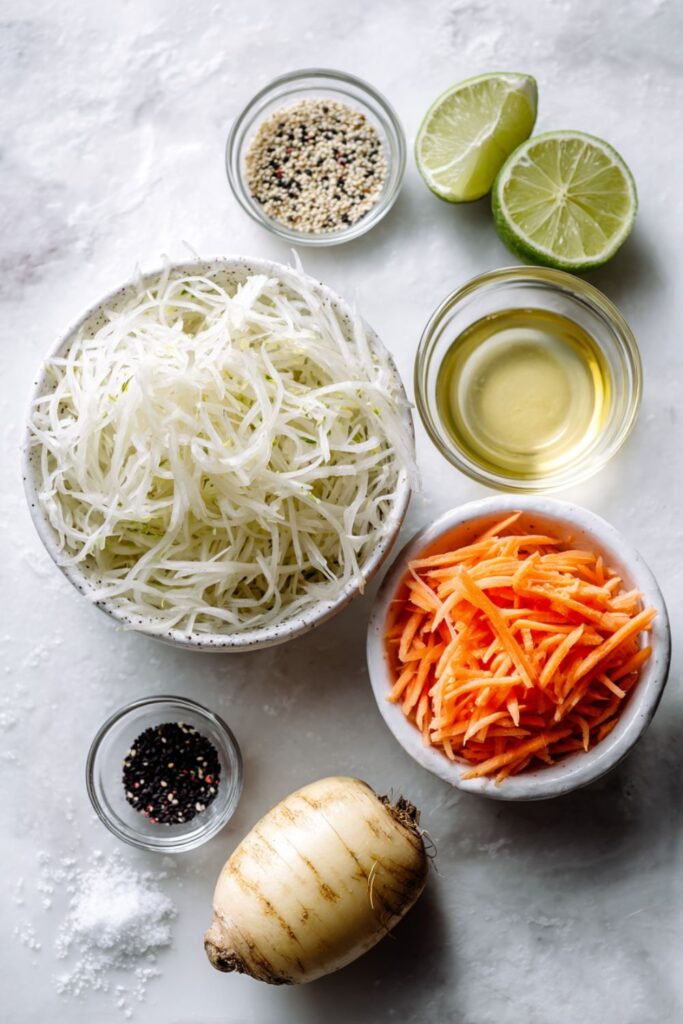Daikon-Carrot Salad Recipe - Lulu's Copycats