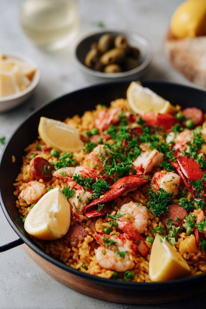 Easy Lobster Paella Recipe - Lulu's Copycats