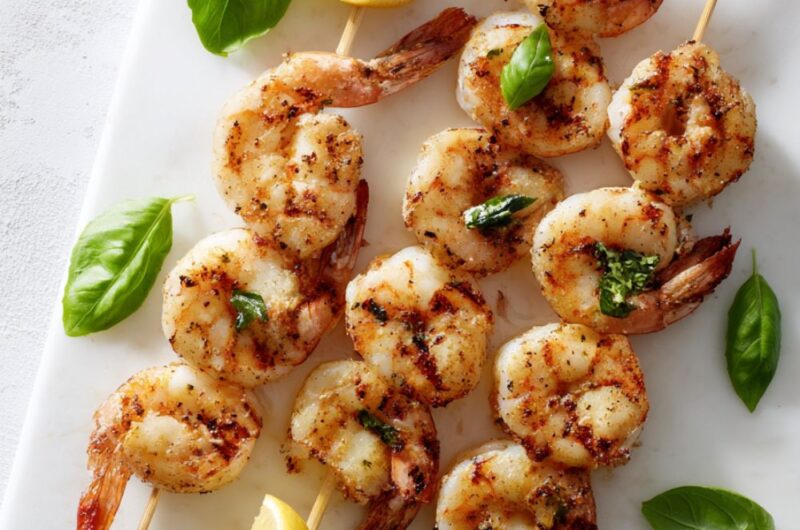 Grilled Herb Shrimp Recipe - Lulu's Copycats