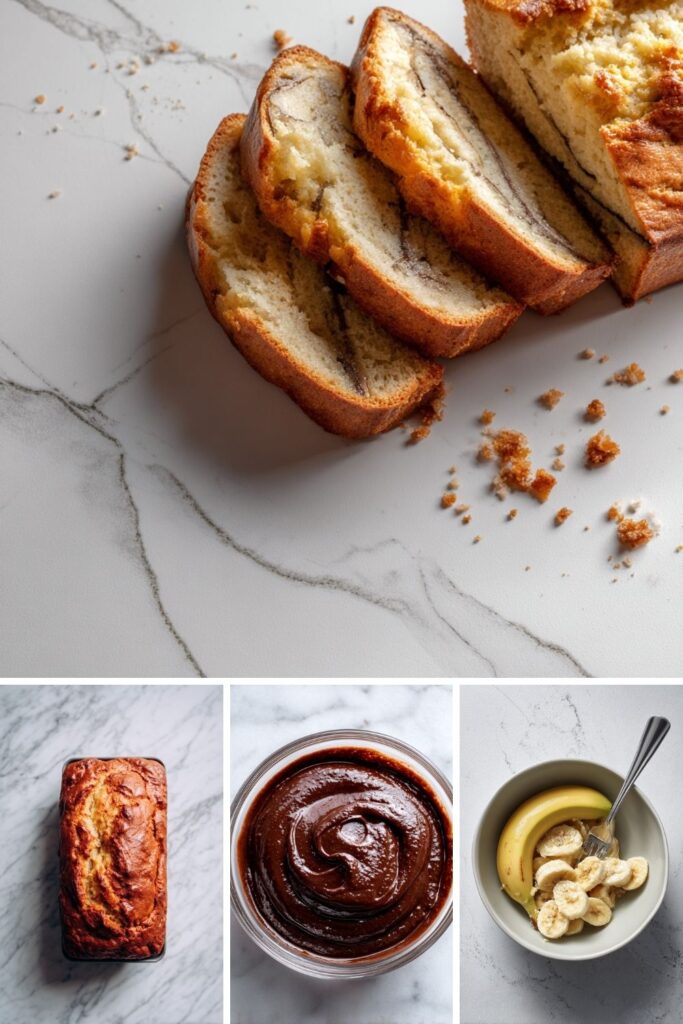 Marbled Banana Bread Recipe - Lulu's Copycats