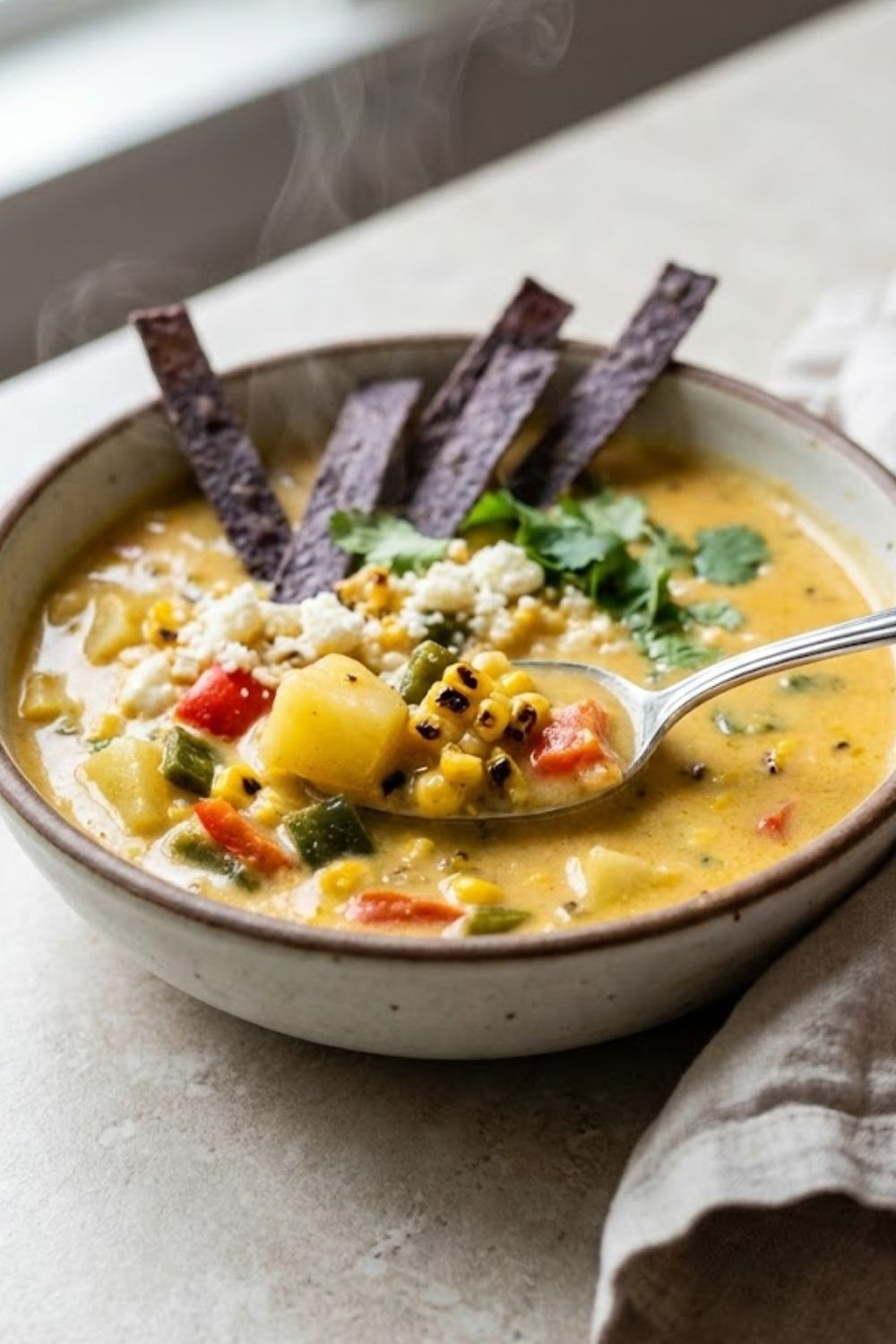 Panera Bread Mexican Street Corn Chowder Recipe - Lulu's Copycats
