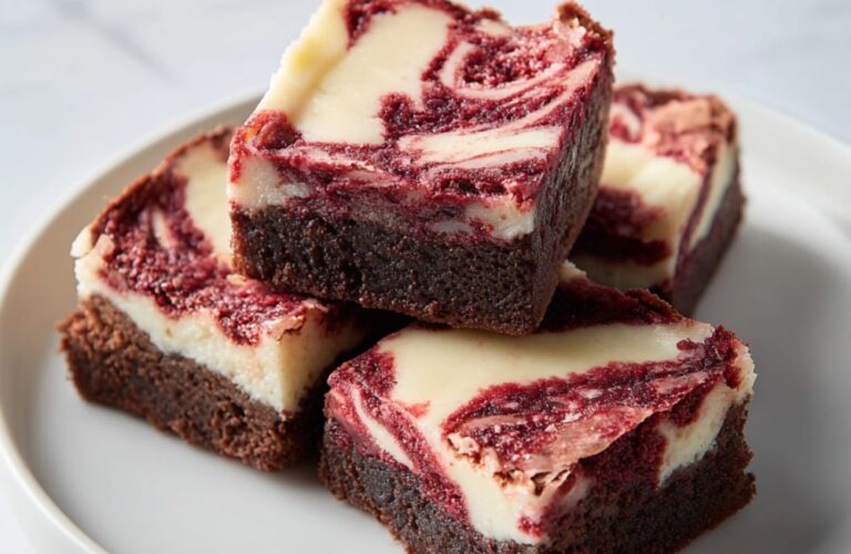 Red Velvet Cheesecake Swirl Brownies Recipe - Lulu's Copycats