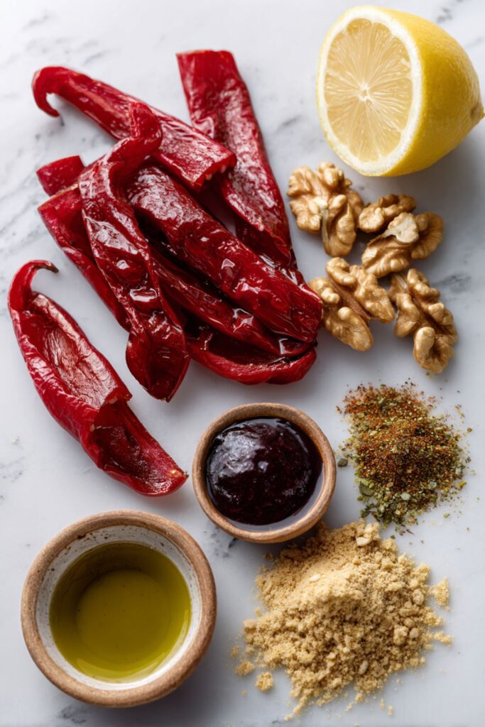 Roasted Red Pepper and Walnut Dip Recipe - Lulu's Copycats