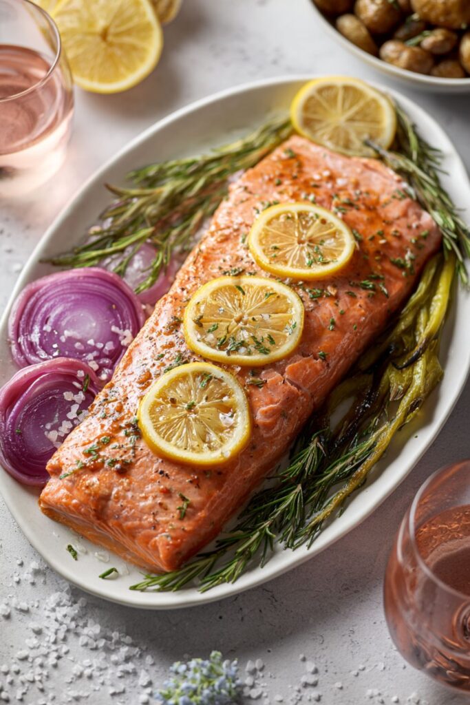 Rosemary Baked Salmon Recipe - Lulu's Copycats