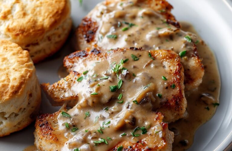 Smothered Pork Chops Recipe - Lulu's Copycats