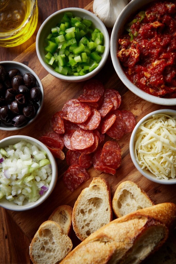 Supreme Pizza Dip Recipe - Lulu's Copycats