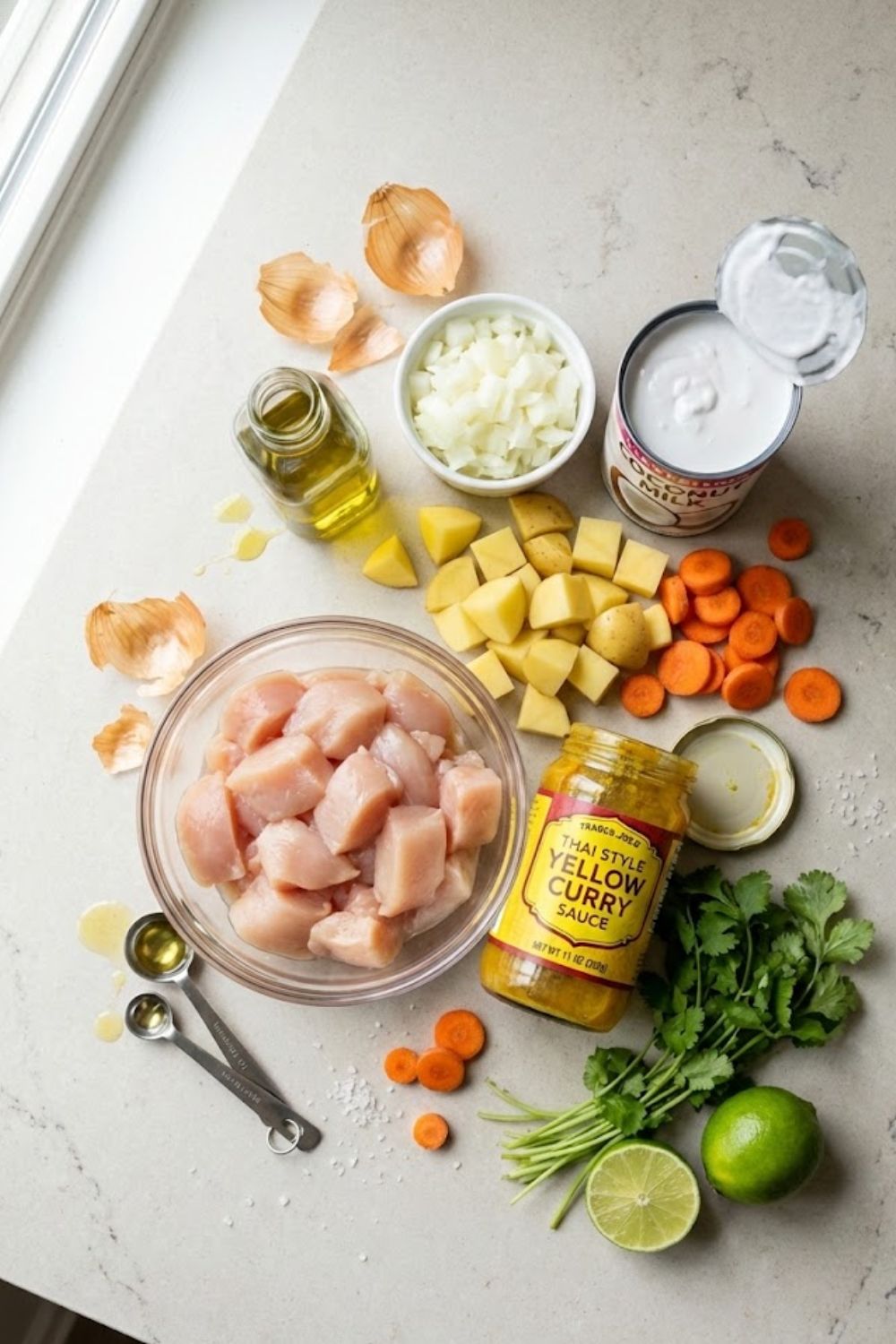 Creamy Trader Joe's Yellow Curry Chicken With Coconut Milk